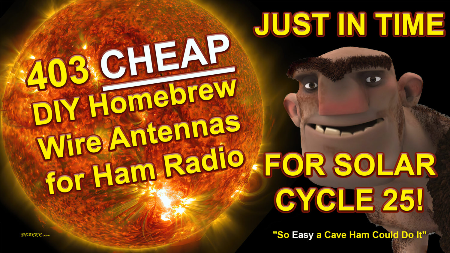 403 CHEAP DIY Homebrew Wire Antennas for Ham Radio | K3RRR Kilo Three ...
